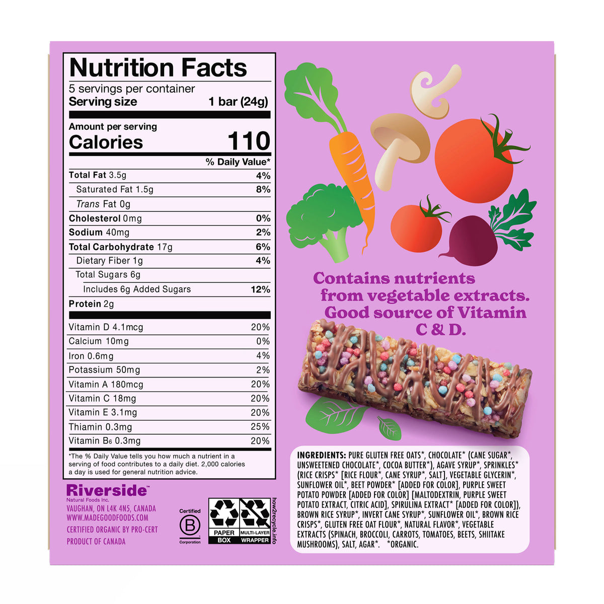 Made Good Chocolate Drizzled Birthday Cake Granola Bars – Healthy Snack ...