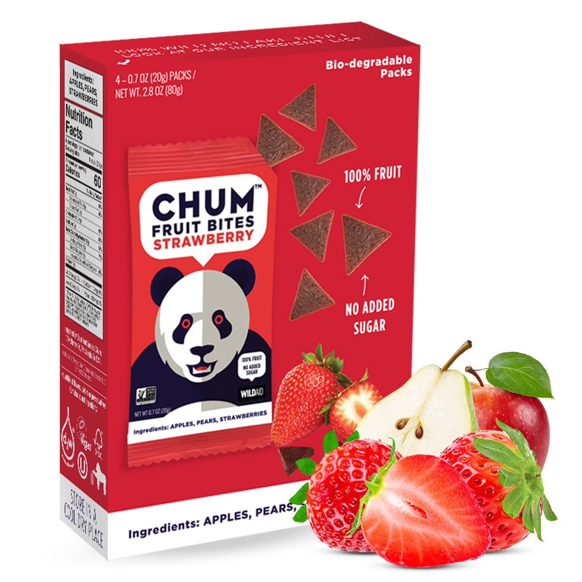 Chum Fruit Bites - Strawberry – Healthy Snack Solutions