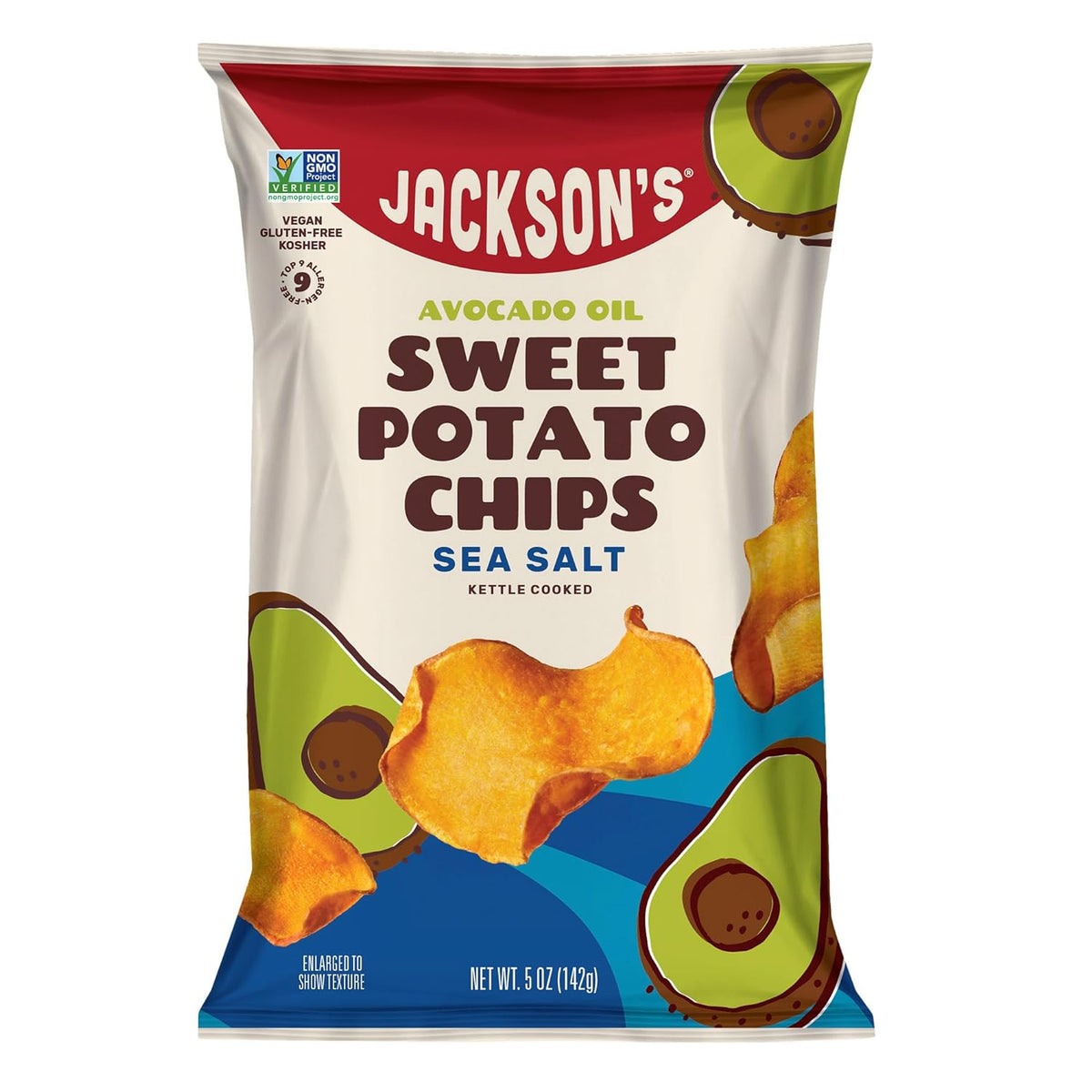 Jackson's Avocado Oil Sea Salt Potato Chips – Healthy Snack Solutions