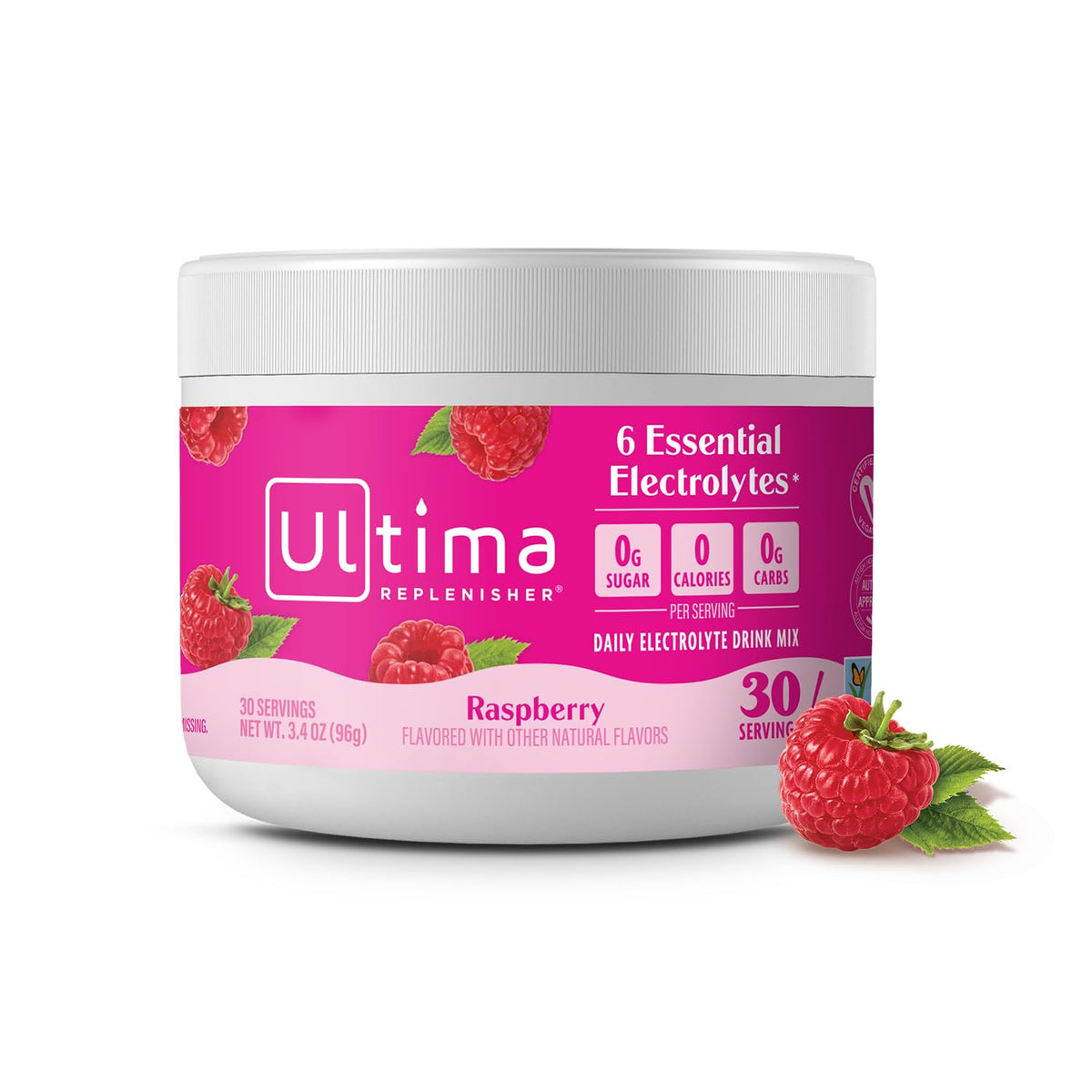 Ultima Replenisher Electrolyte Powder - Raspberry – Healthy Snack Solutions