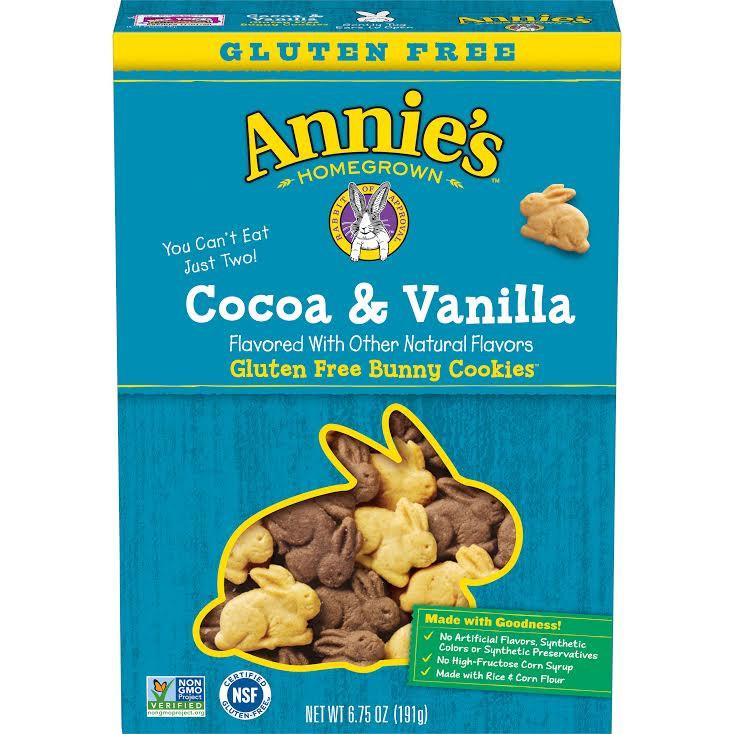 Annie's Homegrown Gluten Free Cocoa & Vanilla Bunny Cookies – Healthy ...