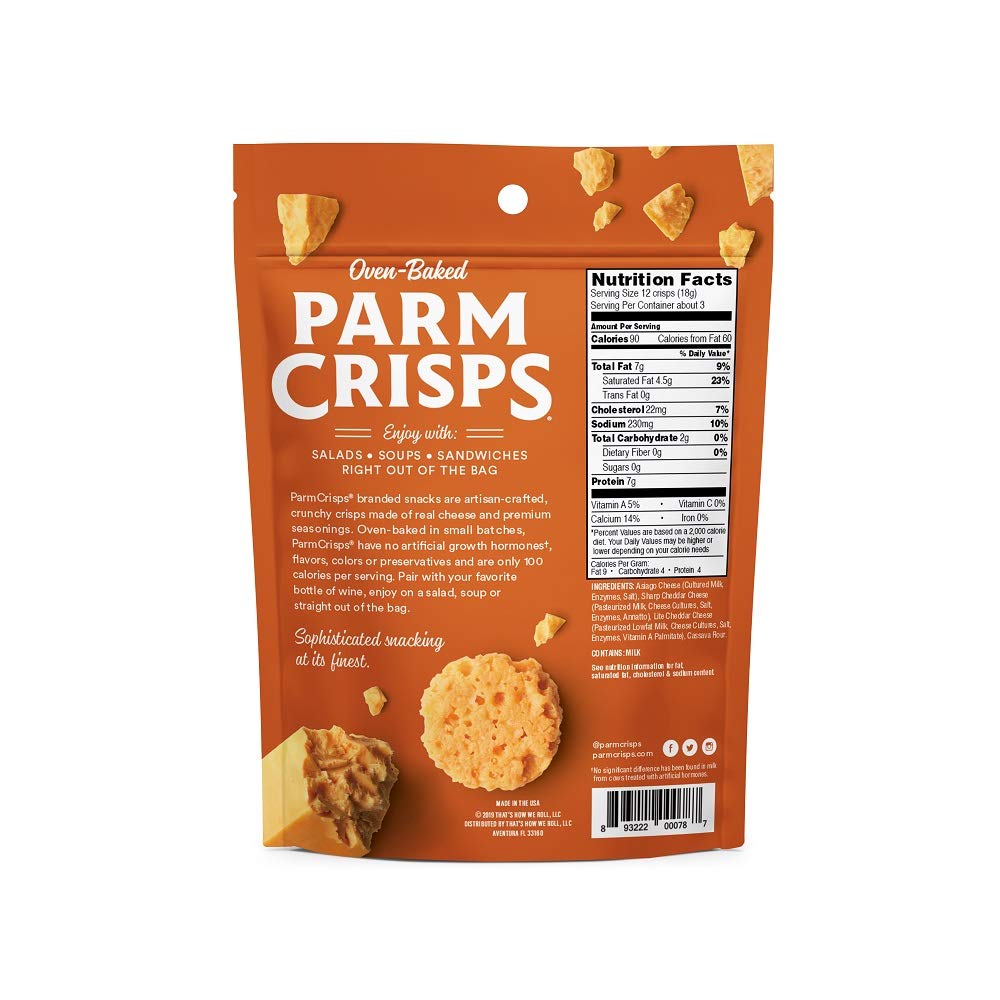 Parm Crisps - Cheddar – Healthy Snack Solutions