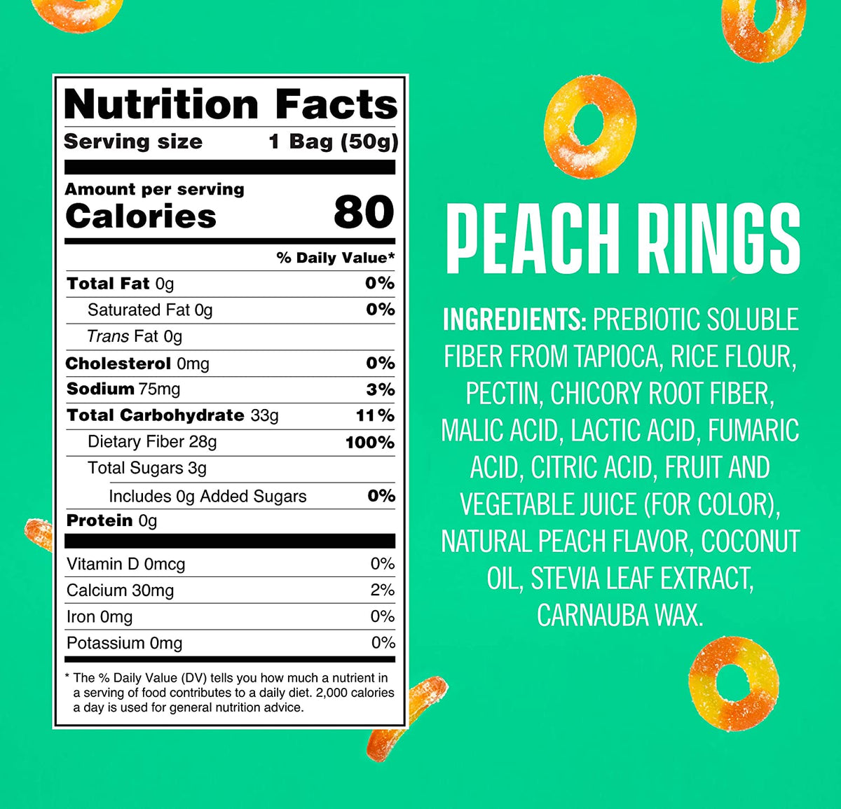 Smart Sweets Peach Rings – Healthy Snack Solutions