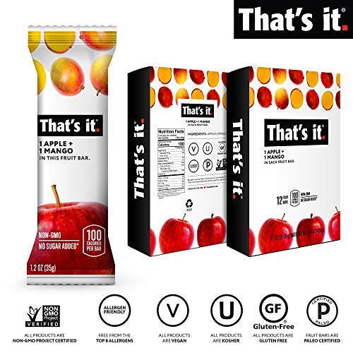Thats It Fruit Bar Apple Mango – Healthy Snack Solutions